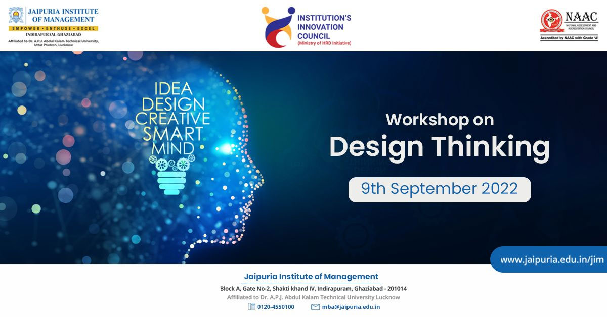 Upcoming Events – Design Thinking Talk – Jaipuria Institute of ...